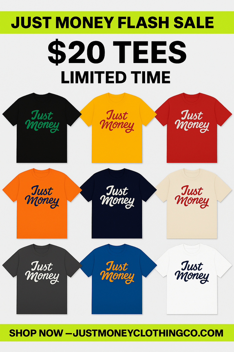 JUST MONEY THE SIGNATURE MONEY COLLECTION – JUST MONEY CLOTHING