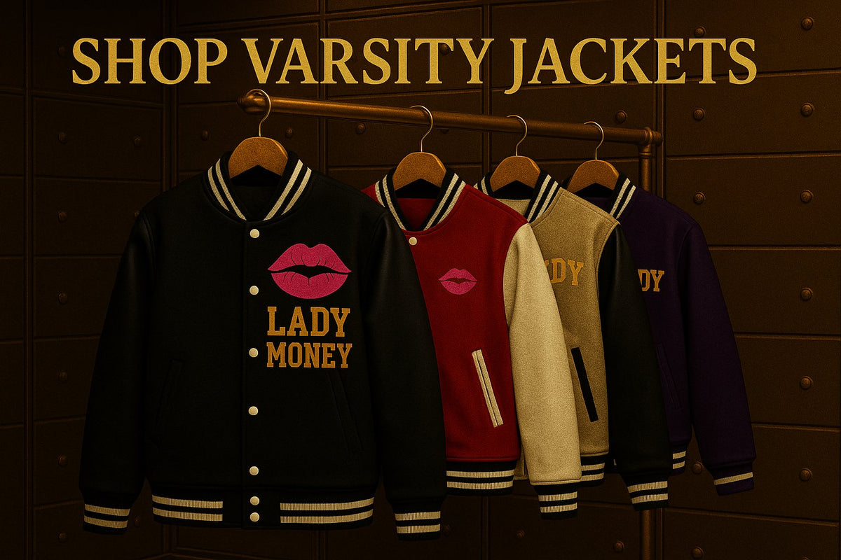 LADY MONEY VARSITY MONEY JACKET – JUST MONEY CLOTHING