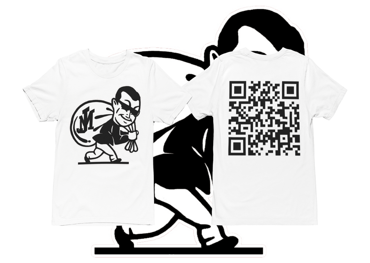 COME SCAN THE JUST MONEY MAN QR CODE – JUST MONEY CLOTHING