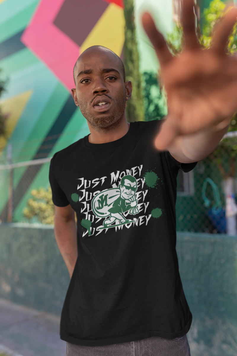 STREET FLOW MONEY (BLACK/GREEN) – JUST MONEY CLOTHING